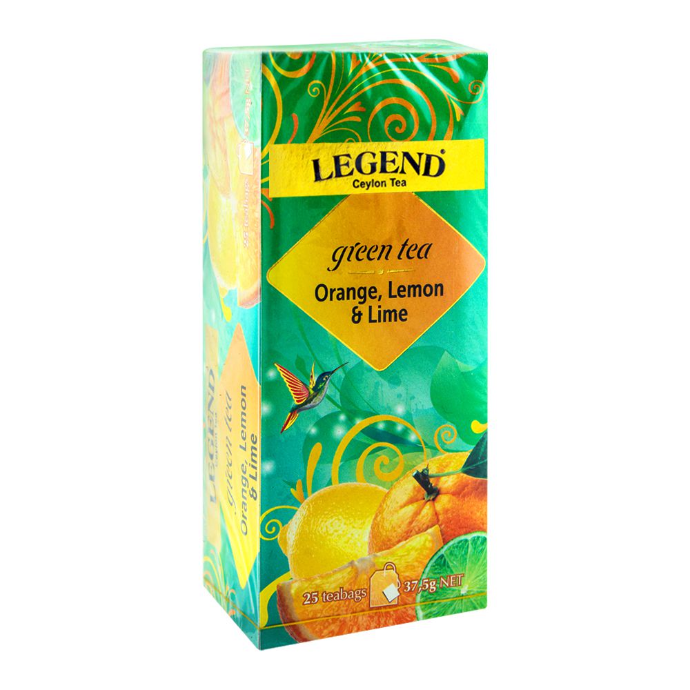 Purchase Legend Ceylon Green Tea, Orange, Lemon & Lime, 25 Tea Bags ...