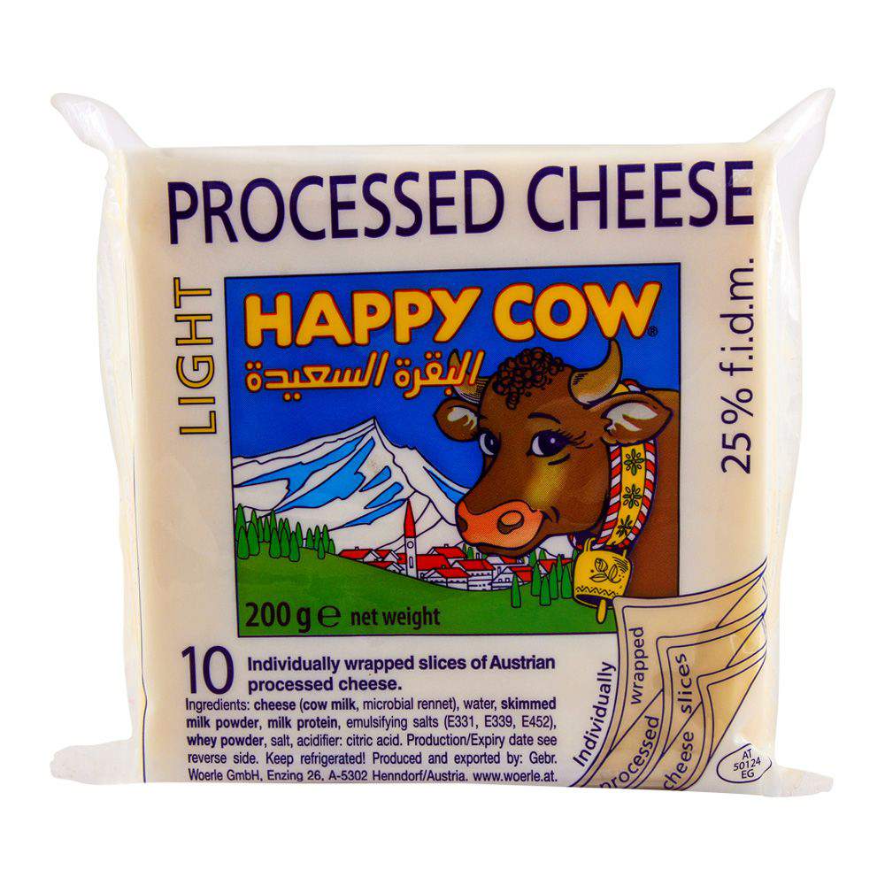 Order Happy Cow Light Processed Cheese, 10 Slices, 200g Online At ...