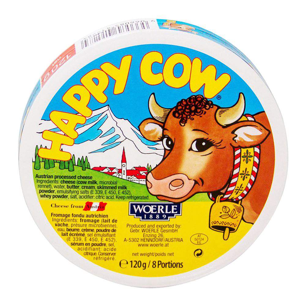 Buy Happy Cow Processed Cheese, 8 Portion 120g Online At Best Price ...