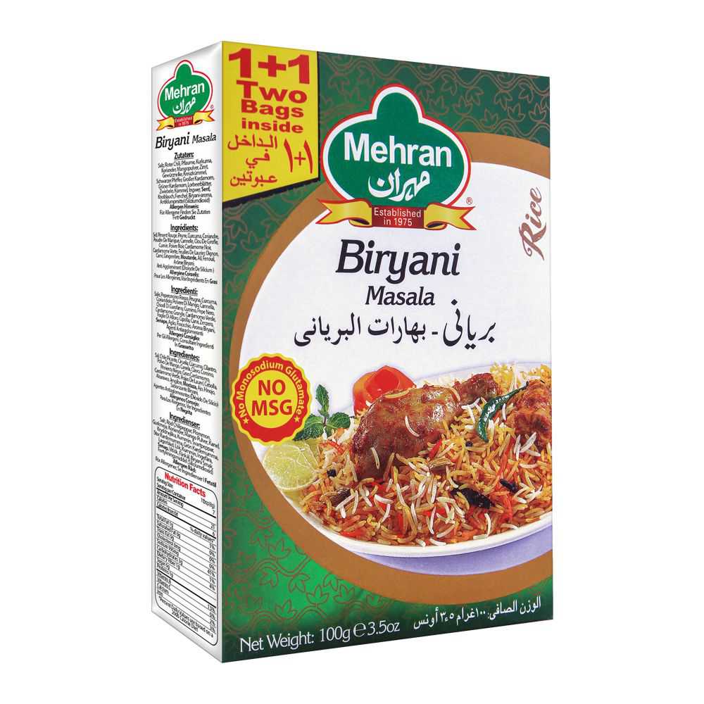 Order Mehran Biryani Masala 110g Online At Best Price | Wholesaler.pk