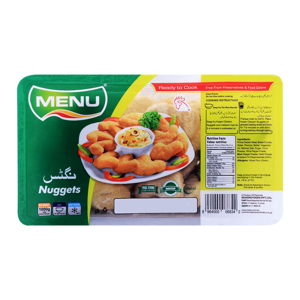 Buy Menu Chicken Nuggets 1000g Online At Best Price | Wholesaler.pk