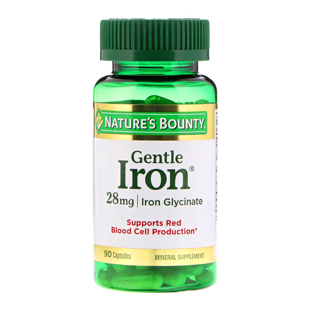 Order Nature's Bounty Gentle Iron, 28mg, 90 Capsules, Mineral ...