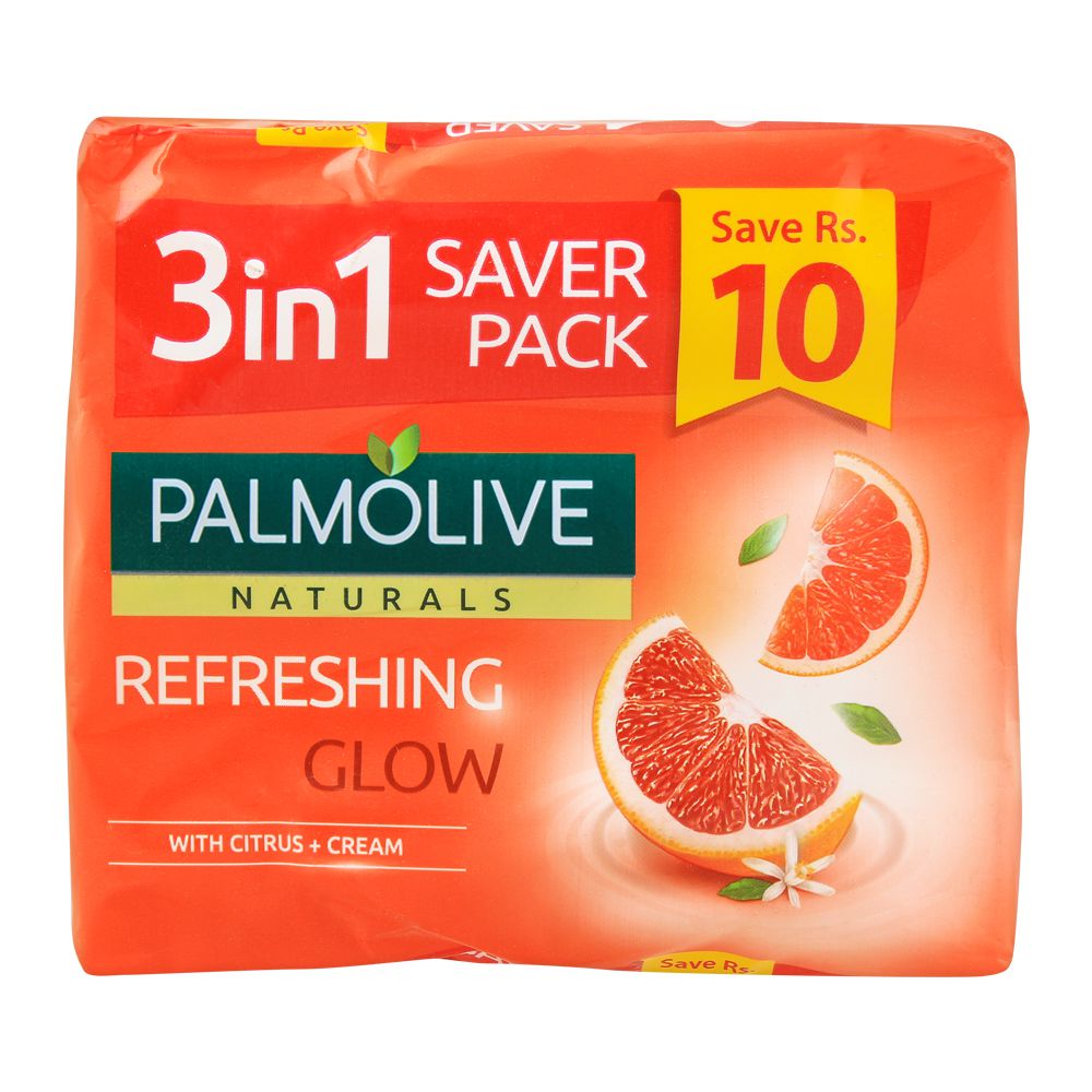 Buy Palmolive Naturals Refreshing Glow Soap, 3-In-1 Pack, 3x110g Online ...
