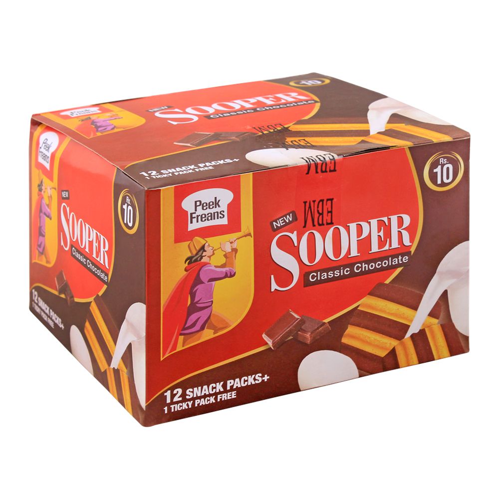 Buy Peek Freans Sooper Classic Chocolate Biscuits, 12 Snack Packs ...