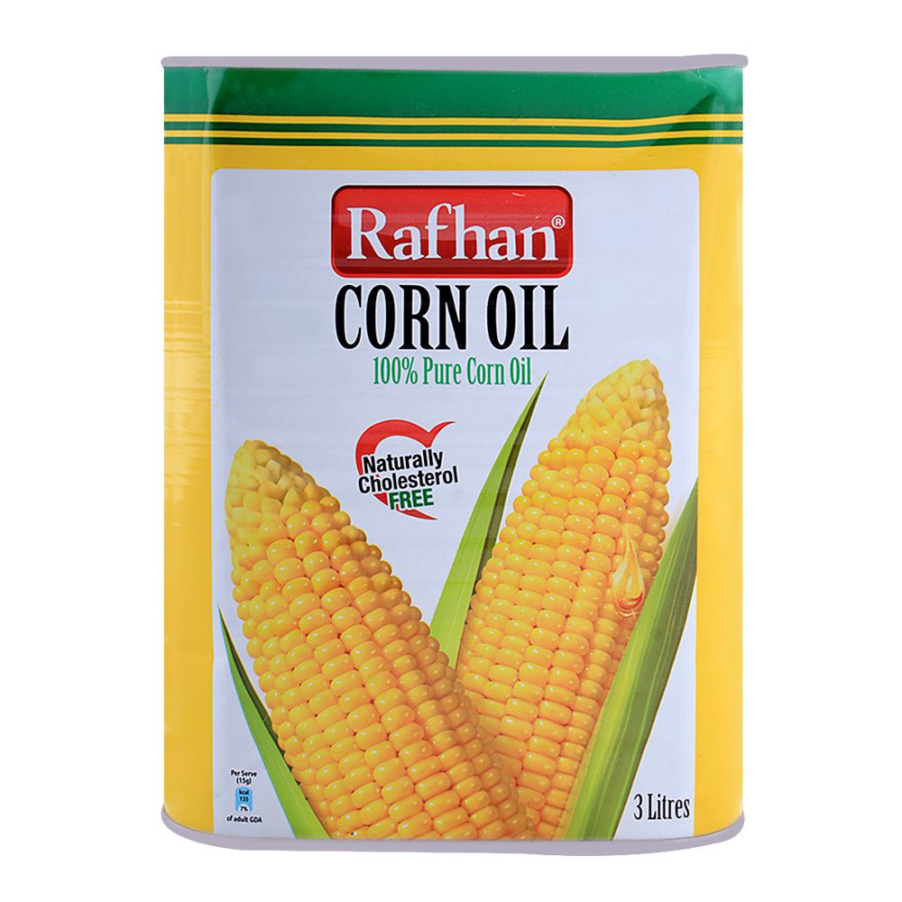 Buy Rafhan Corn Oil 3 Litres Tin Online At Discounted Price | Wholesaler.pk