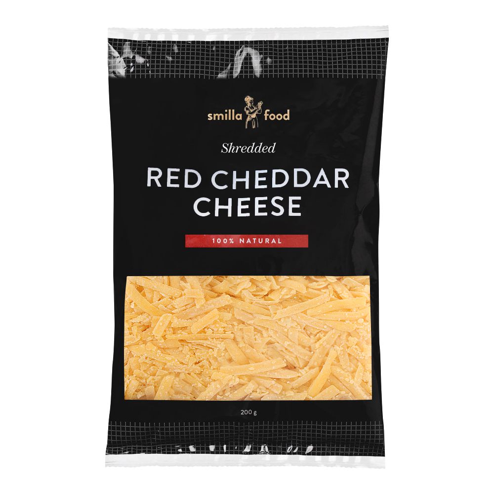 Purchase Smilla Food Red Cheddar Cheese, Shredded, 200g Online At Best ...
