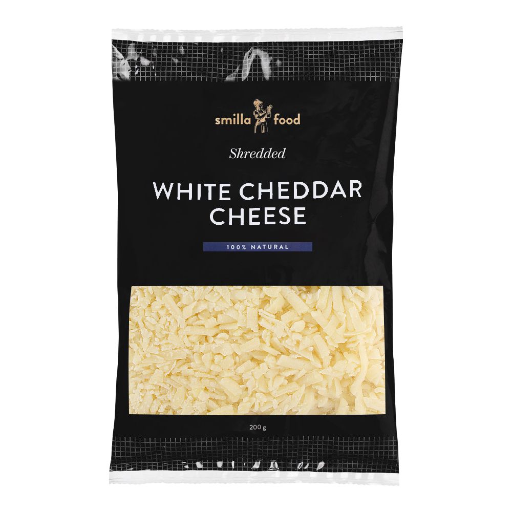 Buy Smilla Food White Cheddar Cheese, Shredded, 200g Online At ...